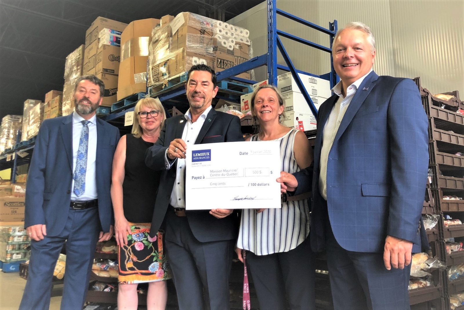 Un don de 500$ à Moisson Mauricie/Centre-du-Québec - L’Hebdo Journal